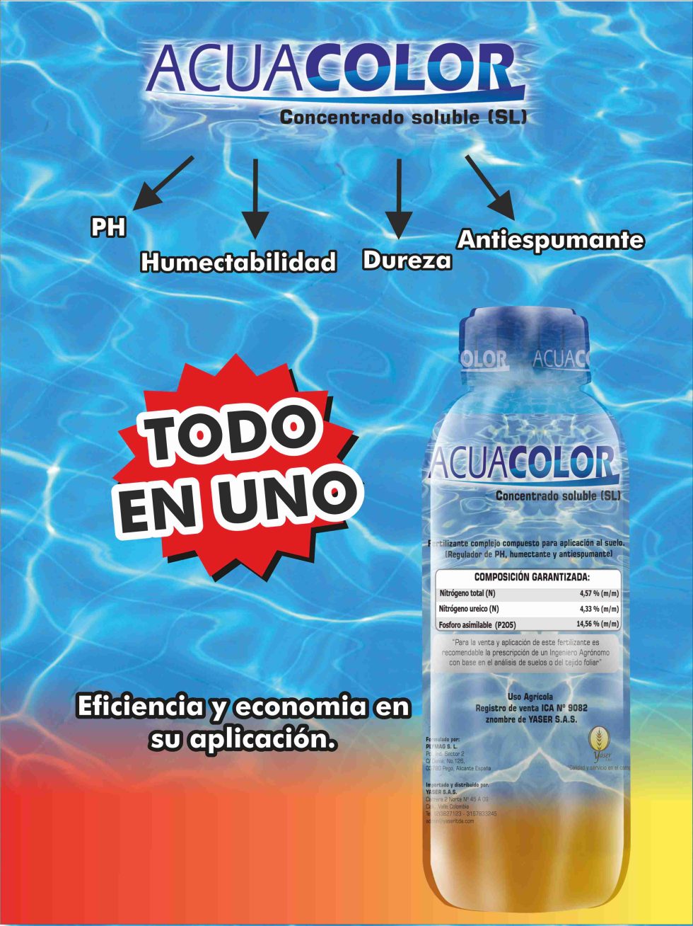 ACUACOLOR: EL MEJOR COADYUVANTE. 4 PRODUCTOS EN 1 | YaserSAS